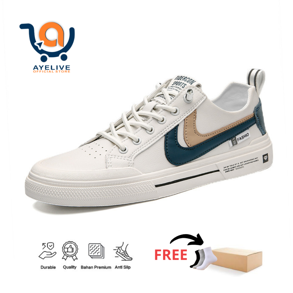 Jual Sepatu Sneakers Casual Pria Import Model estetik Import Terbaru Sepatu Remaja Trendy ...