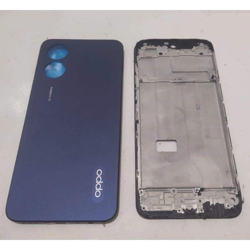 Jual KESING HOUSING FULLSET FRAME LCD OPPO A17 BACKDOOR DAN FRAME ...