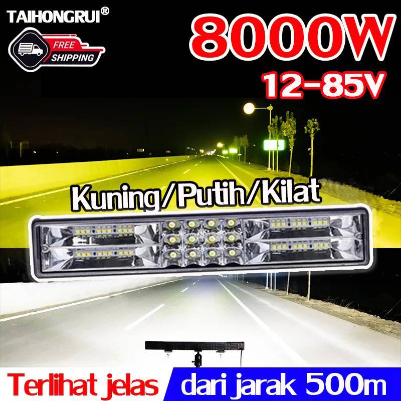 Jual TAIHONGRUI Lampu sorot led bar 380W 12inch 12-80V Universal 60 ...