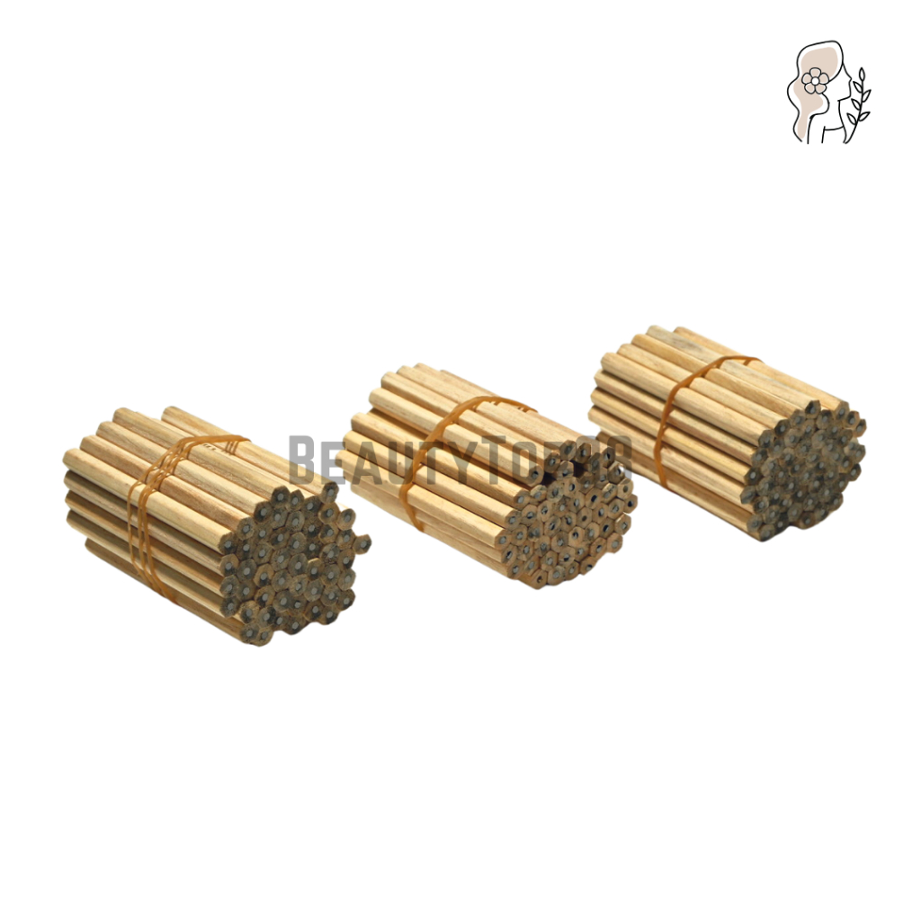 Jual Pencil 2B Kayu Polos Pendek / Pensil Hotel Mini / Pensil Murah ...
