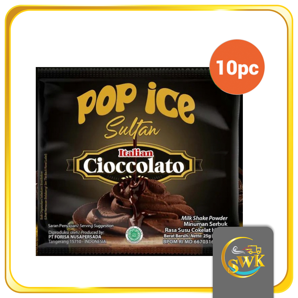 Jual MINUMAN INSTANT POP ICE SULTAN ITALIAN CHOCOLATO 25GR | Shopee ...