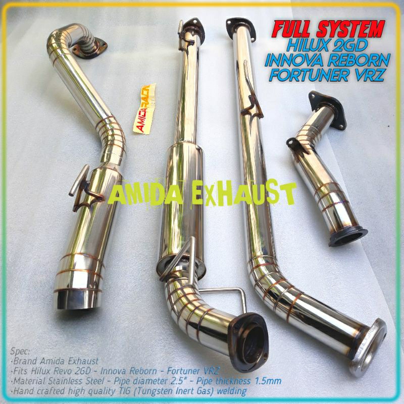 Jual Knalpot Full System Innova Diesel 2KD Innova Reborn 2GD 1GD ...