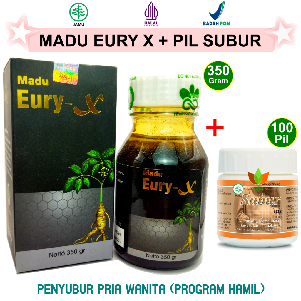 Jual PAKET PROMIL SUAMI ISTRI ALAMI LENGKAP : MADU EURY X ( PENYUBUR ...