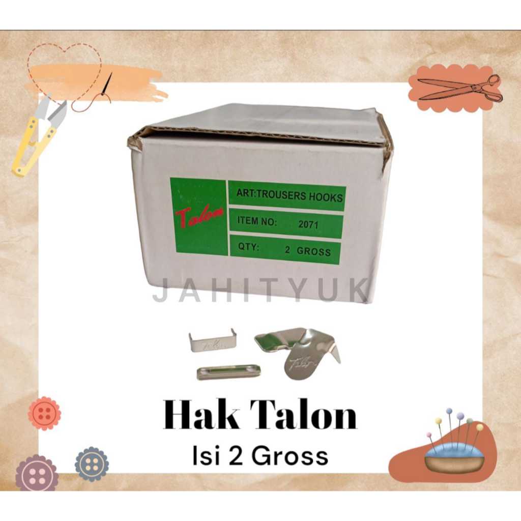 Jual Hak Talon Celana / Kancing Kait Rok Celana Sekolah / Dinas ...