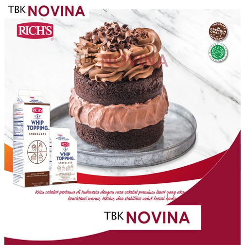 Jual GOLD LABEL WHIPPED CREAM RICH / WHIPPING CREAM RICH'S 500GR / WHIP ...