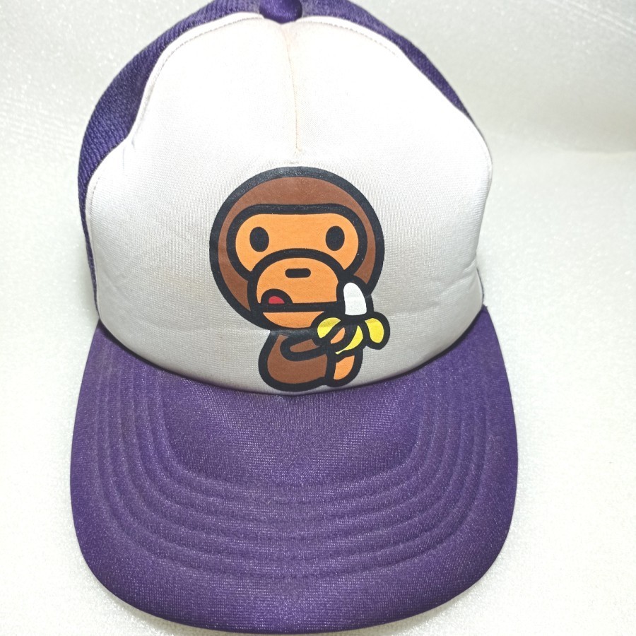Jual baby milo store by a bathing ape trucker cap bape original ...