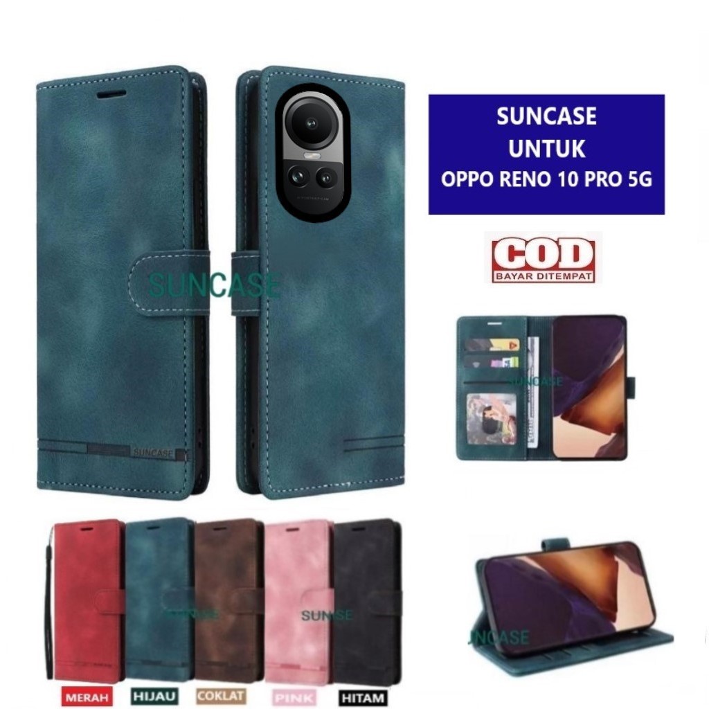 Jual Casing OPPO RENO 10 PRO 5G model flip buka tutup case kulit ada ...