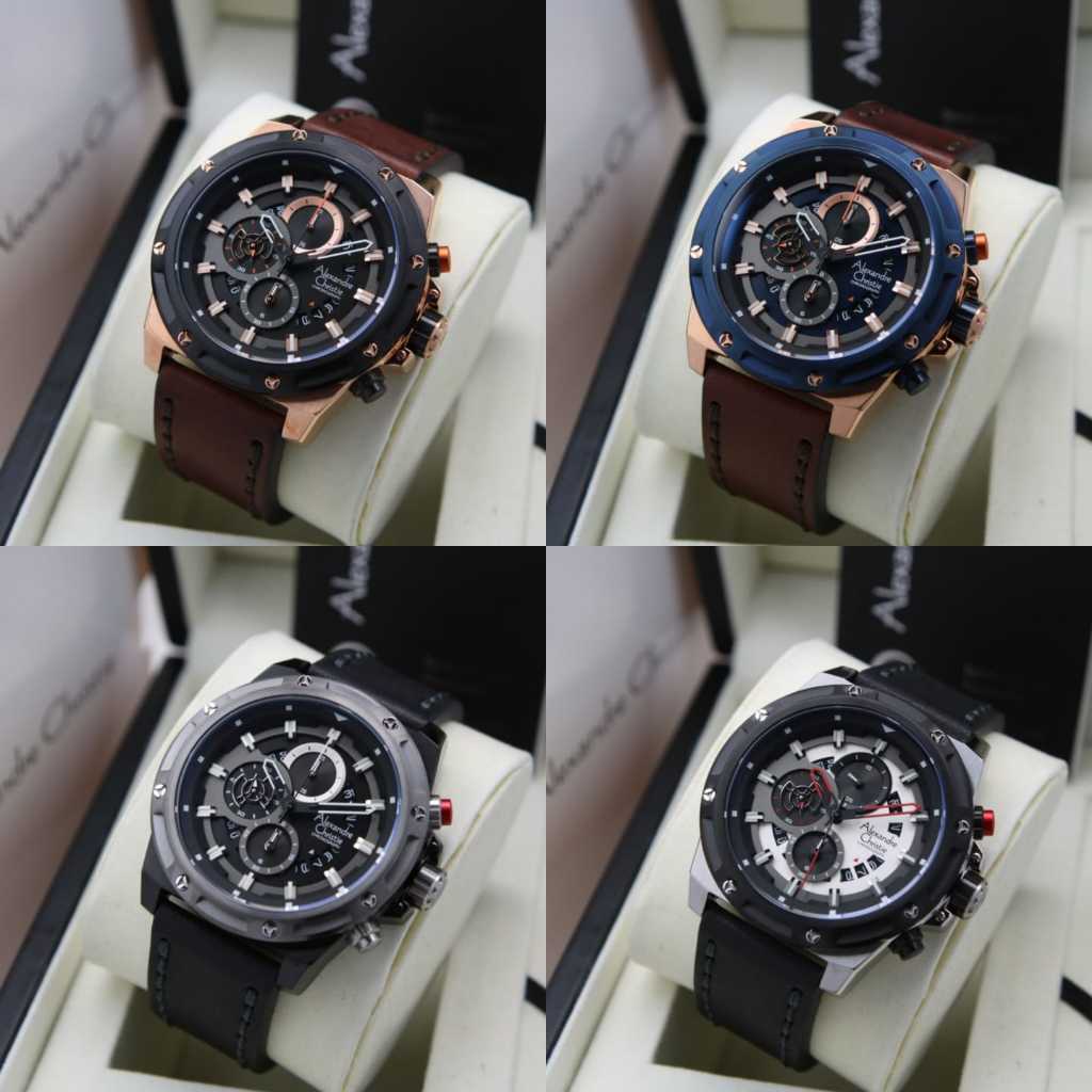 Jual JAM TANGAN PRIA ALEXANDRE CHRISTIE AC 6506 AC6506 BLACK ROSEGOLD ...