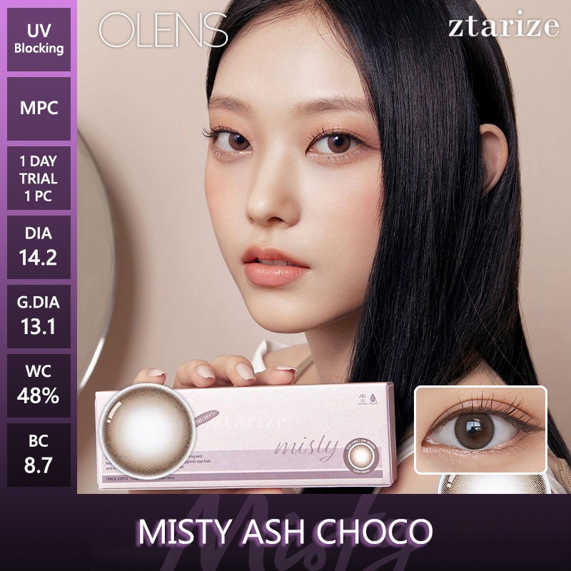 Jual ztarize - Ready Stock - Trial OLENS 🇰🇷 Misty Ash Choco 1 Day Daily ...