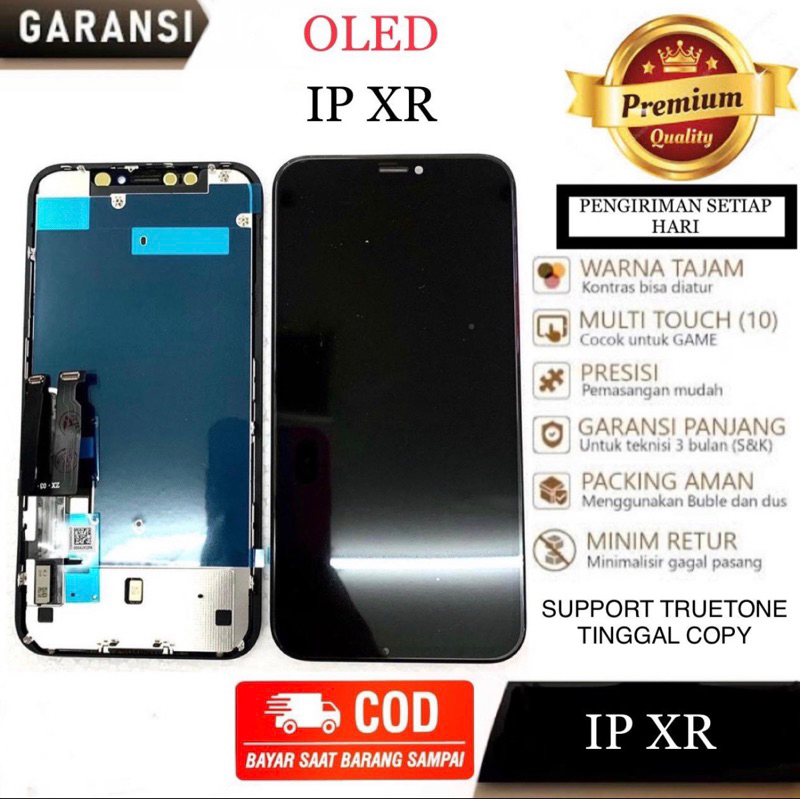 Jual ORIGINAL LCD IP XR FULLSET ORIGINAL TINGGAL COPY TRUETONE | Shopee ...