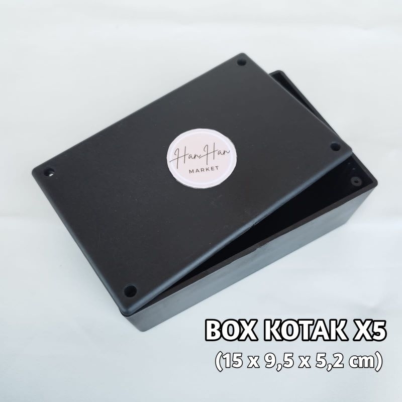 Jual BOX KOTAK X5 / BOX PLASTIK HITAM KX 5 | Shopee Indonesia