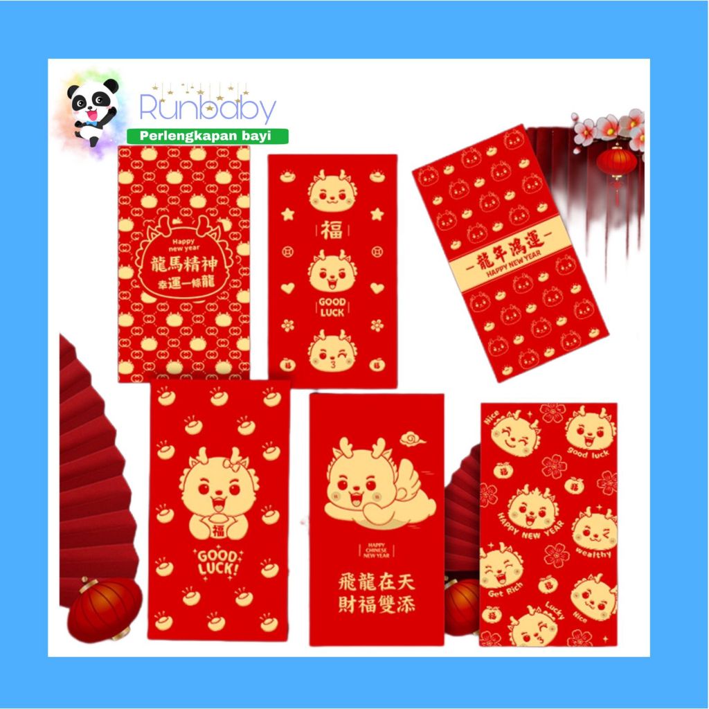Jual RUN292 AMPLOP ANGPAO IMLEK NAGA 2024 / ANGPAO IMLEK RABBIT ...