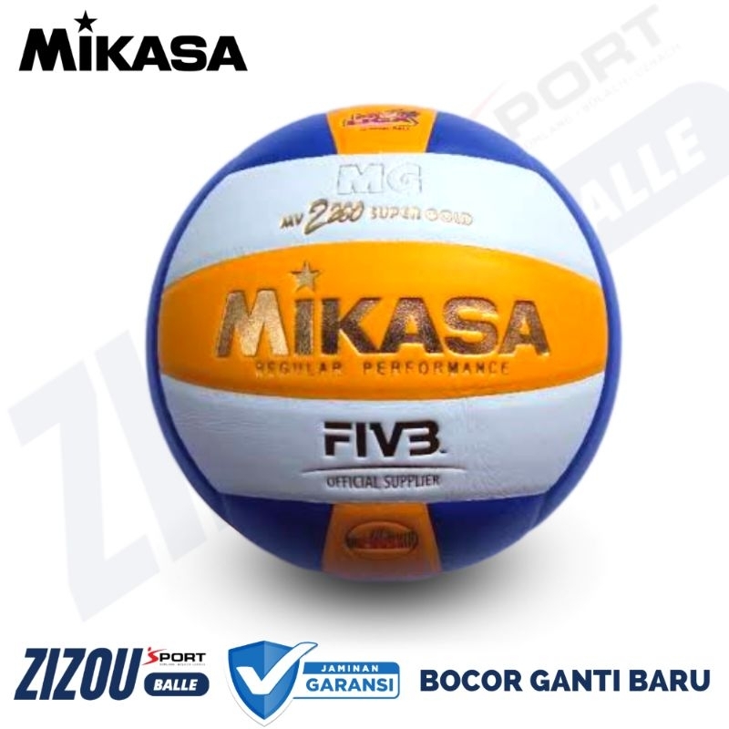 Jual Bola voli voly original MIKASA MV2200 SUPER GOLD PRO LIGA OUTDOOR ...