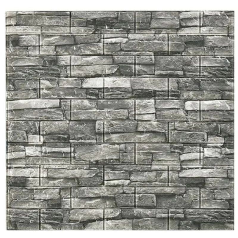 Jual Wallpaper Dinding Foam Motif Batu Alam 3D Stiker | Shopee Indonesia