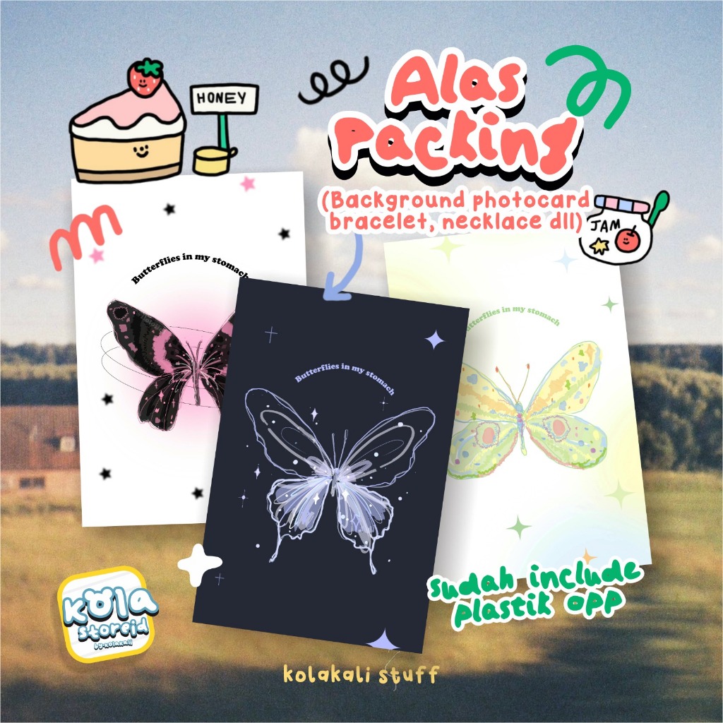 Jual [INCLUDE PLASTIK] ALAS PACKAGING BUTTERFLY LOVE EDITION | ALAS ...