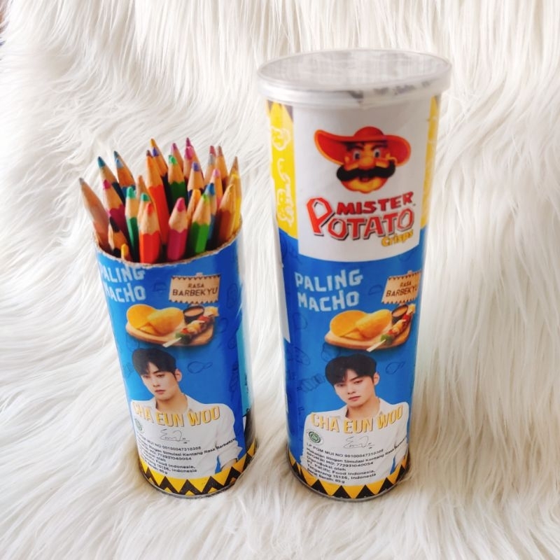Jual KOLEKSI Cha Eun Woo Edisi Mister Potato tempat pensil (cupnya saja ...