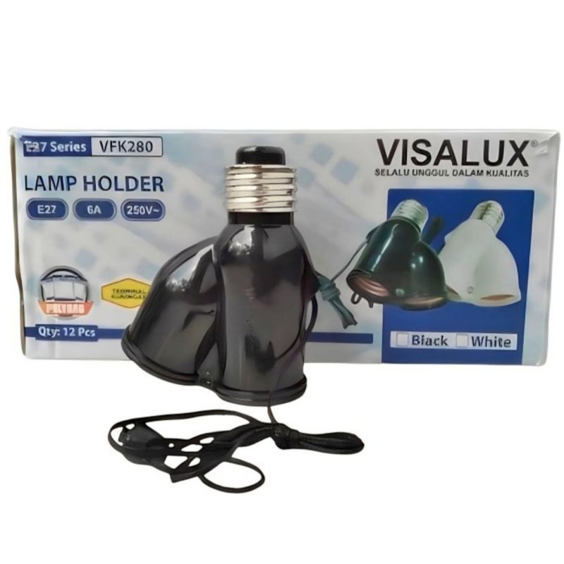 Jual Fitting Tarik 2 Cabang Visalux Original Fiting E27 | Shopee Indonesia