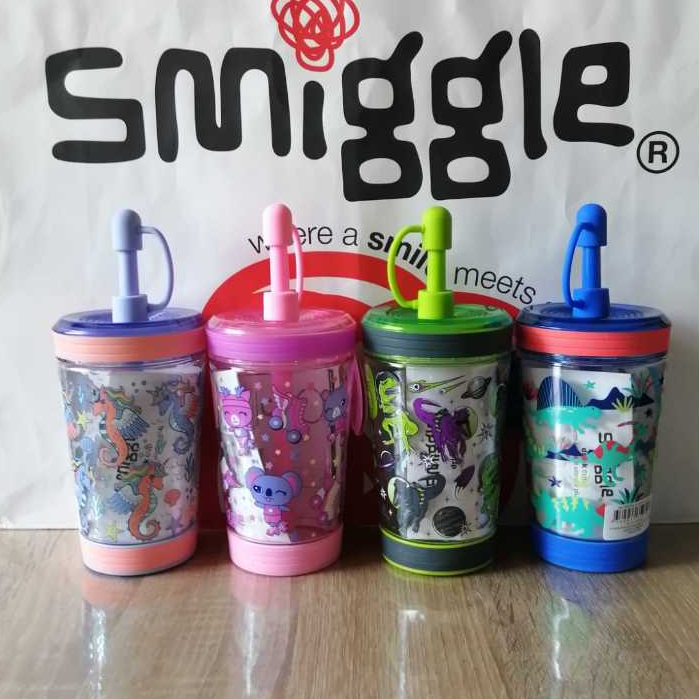 Jual Smiggle Drink Bottle Glass No spill cup 480 ML | Shopee Indonesia