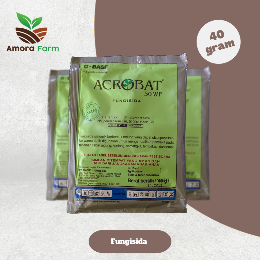 Jual Fungisida Acrobat 50 WP Kemasan 40gr | Shopee Indonesia