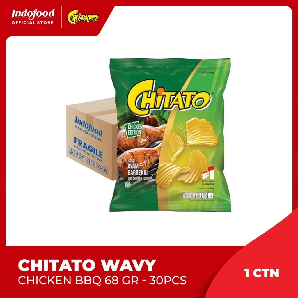 Jual CTN - Chitato Wavy Chicken BBQ 68 Gr | Shopee Indonesia