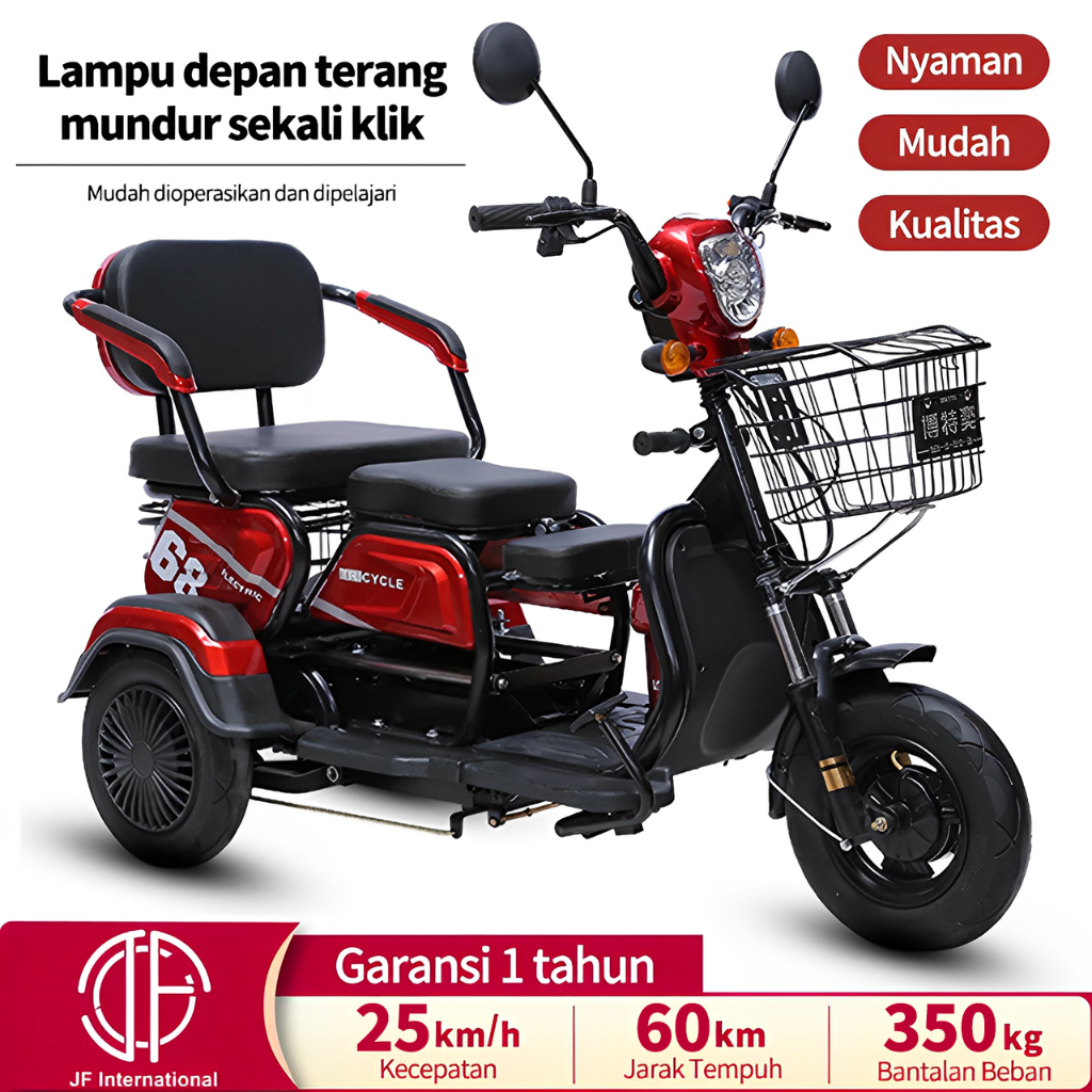 Jual Sepeda Motor Roda 3 / Sepeda listrik roda tiga / skuter untuk ...