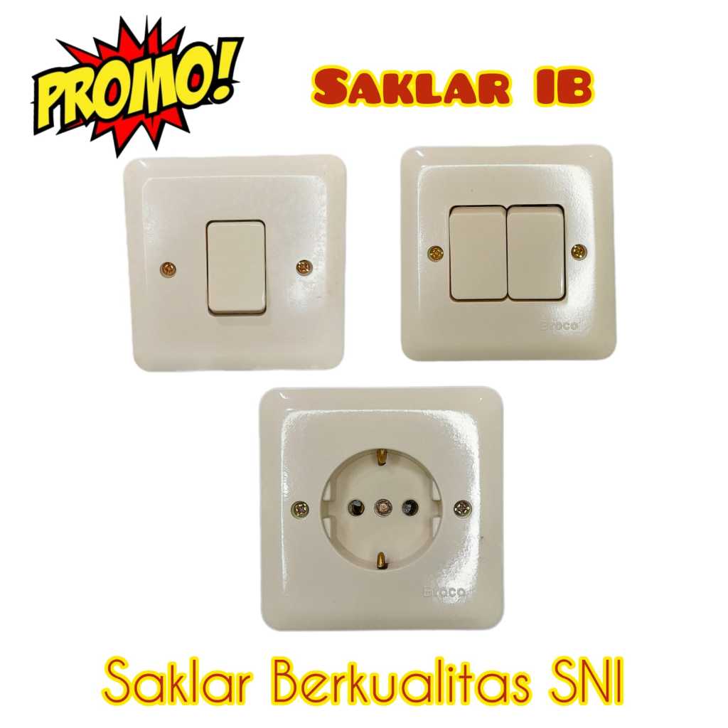 Jual Saklar Sakelar IB Inbow Slim Lampu On Off Single Engkel Seri Stop ...