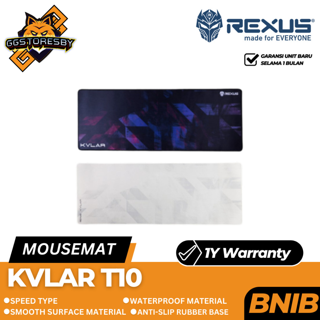 Jual Rexus Kvlar T10 Speed Edition Gaming Mousepad | Shopee Indonesia