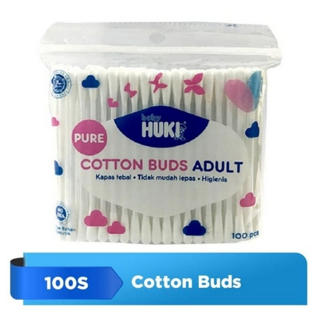 Jual HUKI Cotton Bud Adult & Baby 100pcs | Shopee Indonesia