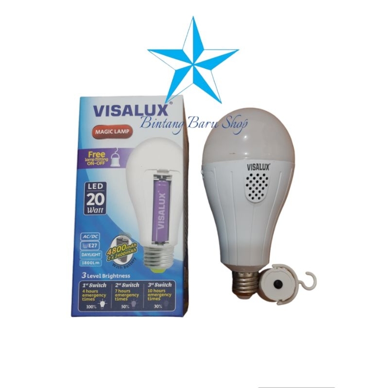 Jual Lampu emergency VISALUX AC DC / Lampu Emergency VIsalux 20W & 30w ...