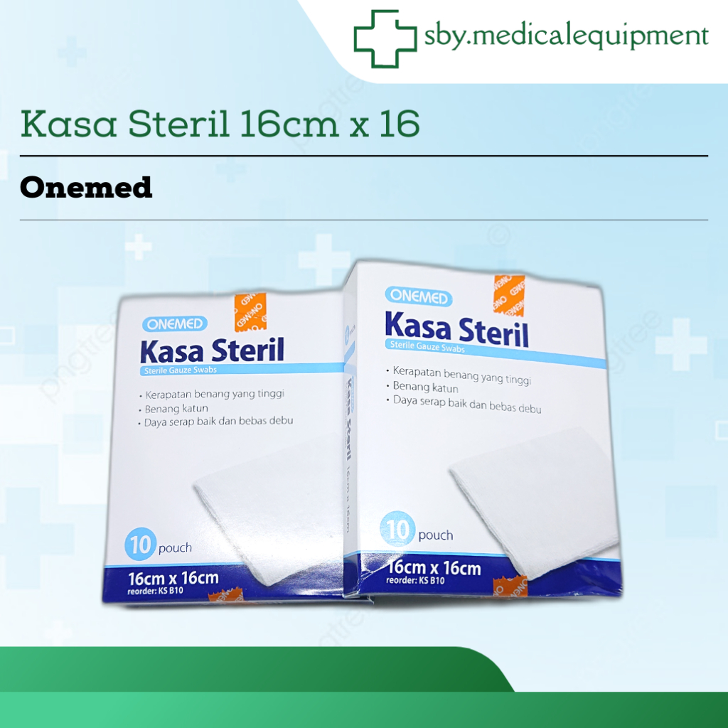 Jual Kasa Steril Onemed 16x16 isi 10pcs atau Kasa Hidrofil Steril ...