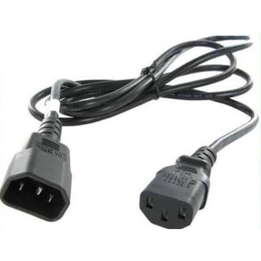 Jual Kabel Power Cord C13 ke C14 Kabel power output ups panjang 180cm ...