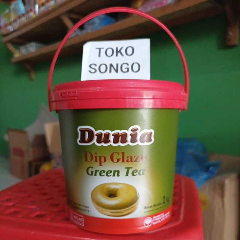 Jual Dunia Dip Glaze Green Tea kemasan 1 kg/Glaze Dunia Green Tea ...