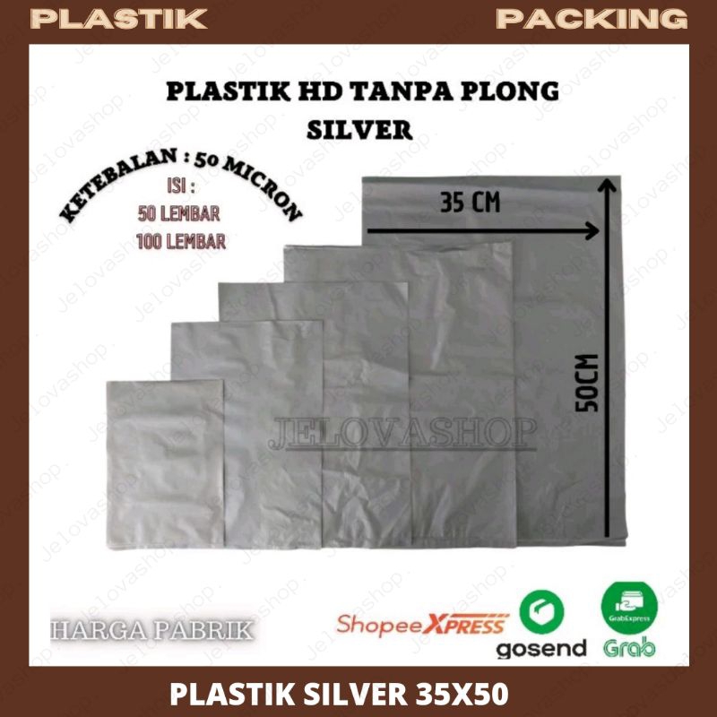 Jual PLASTIK PACKING/PLASTIK HD TEBAL 50MICRON (35x50) | Shopee Indonesia