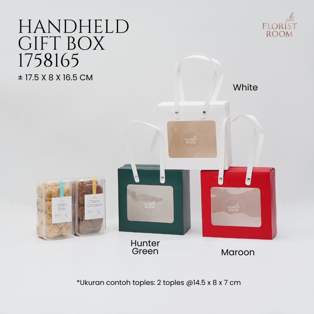 Jual HANYA BOX - Handheld Gift Box 1758165 - 2 Toples - Kotak Hamper ...