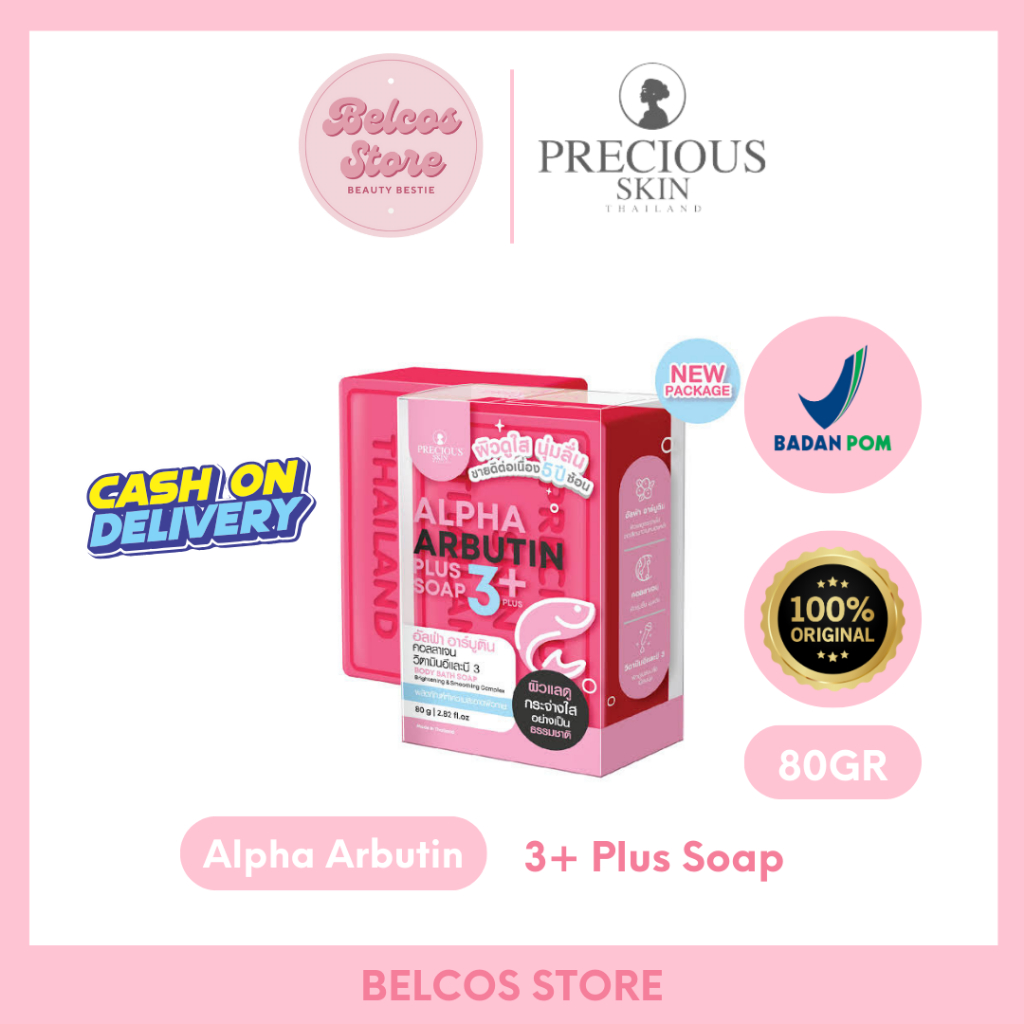 Jual Precious Skin Thailand Alpha Arbutin 3 Plus Collagen Whitening Soap / Sabun Pemutih Badan ...