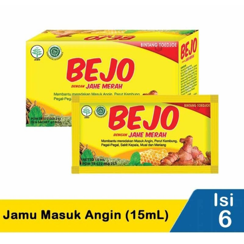 Jual bejo jamu masuk angin isi 6 × 15 ml tanpa box MA | Shopee Indonesia