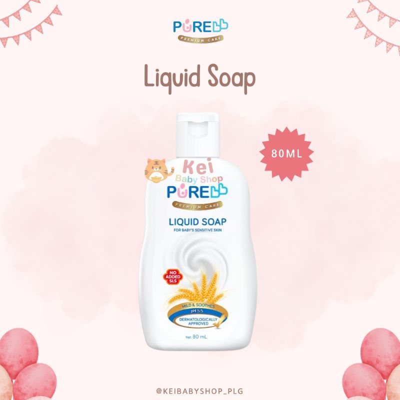 Jual Pure BB Liquid Soap 80ml Sabun Bayi Newborn Kulit Sensitif ...
