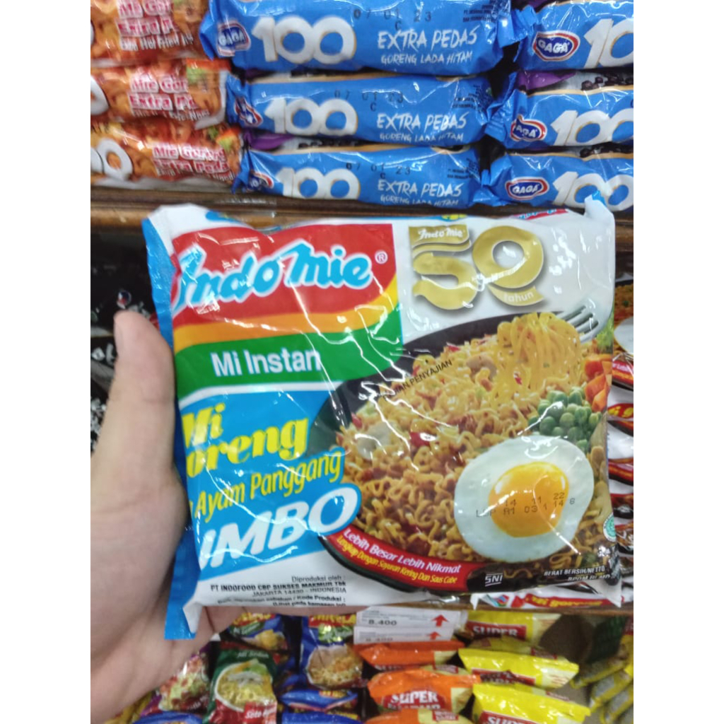 Jual INDOMIE MI INSTAN MIE GORENG JUMBO / AYAM PANGGANG JUMBO / RENDANG ...
