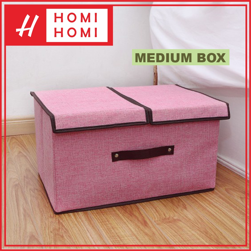 Jual Storage Box Baju Tempat Penyimpanan Pakaian Keranjang Medium atau ...