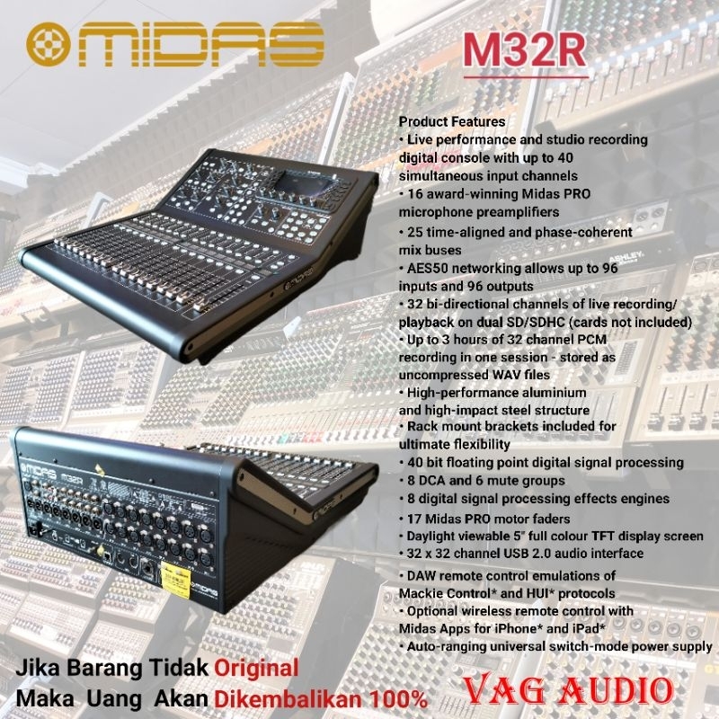 Jual MIXER DIGITAL MIDAS M32R LIVE | Shopee Indonesia
