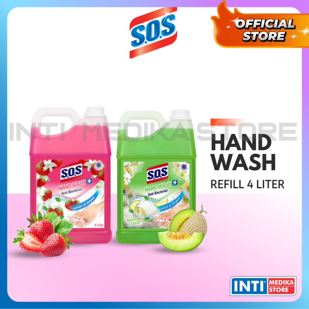 Jual SOS - Hand Wash Refill 4 Liter | Hand Soap | Sabun Cair Cuci ...