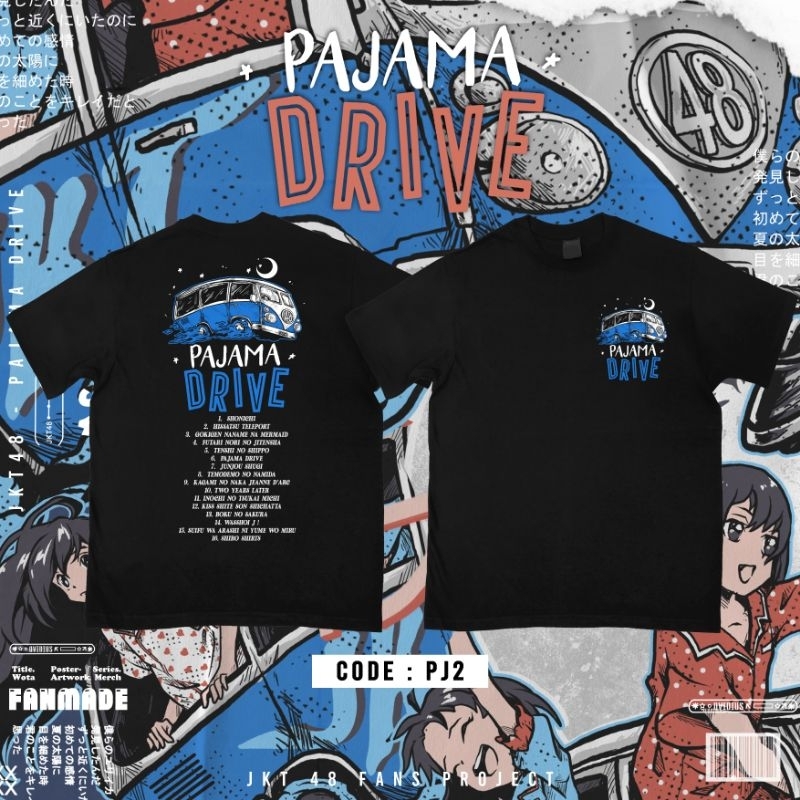 Jual kaos JKT48 "Pajama Drive" [Fanmade] | Shopee Indonesia