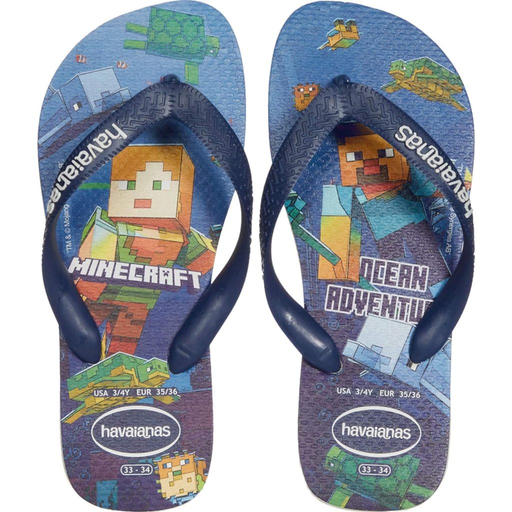 Jual Havaianas Kids Girl's Minecraft Sandals | Shopee Indonesia