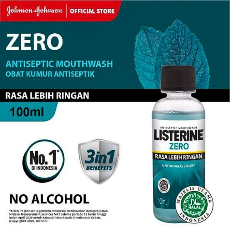 Jual Listerine Zero Isi 100ml. | Shopee Indonesia