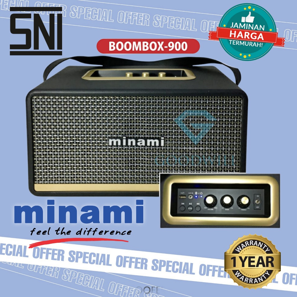 Jual Minami Boombox 900 Speaker Active Portable | Shopee Indonesia