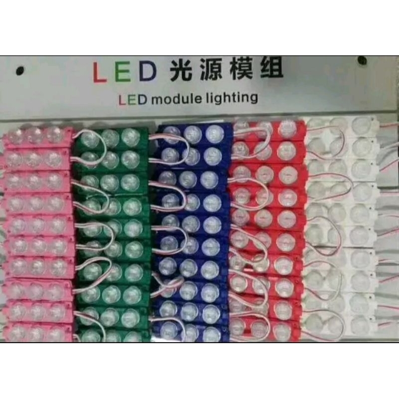 Jual LAMPU LED MODUL 3 MATA SMD 7520 12V dan 24V, LAMPU KOLONG LED ...
