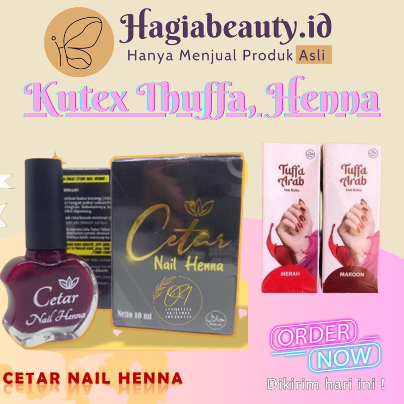 Jual BISA COD - TUFFAH NAIL HENNA - KUTEX HALAL- KUTEX SHOLAT HENNA ...