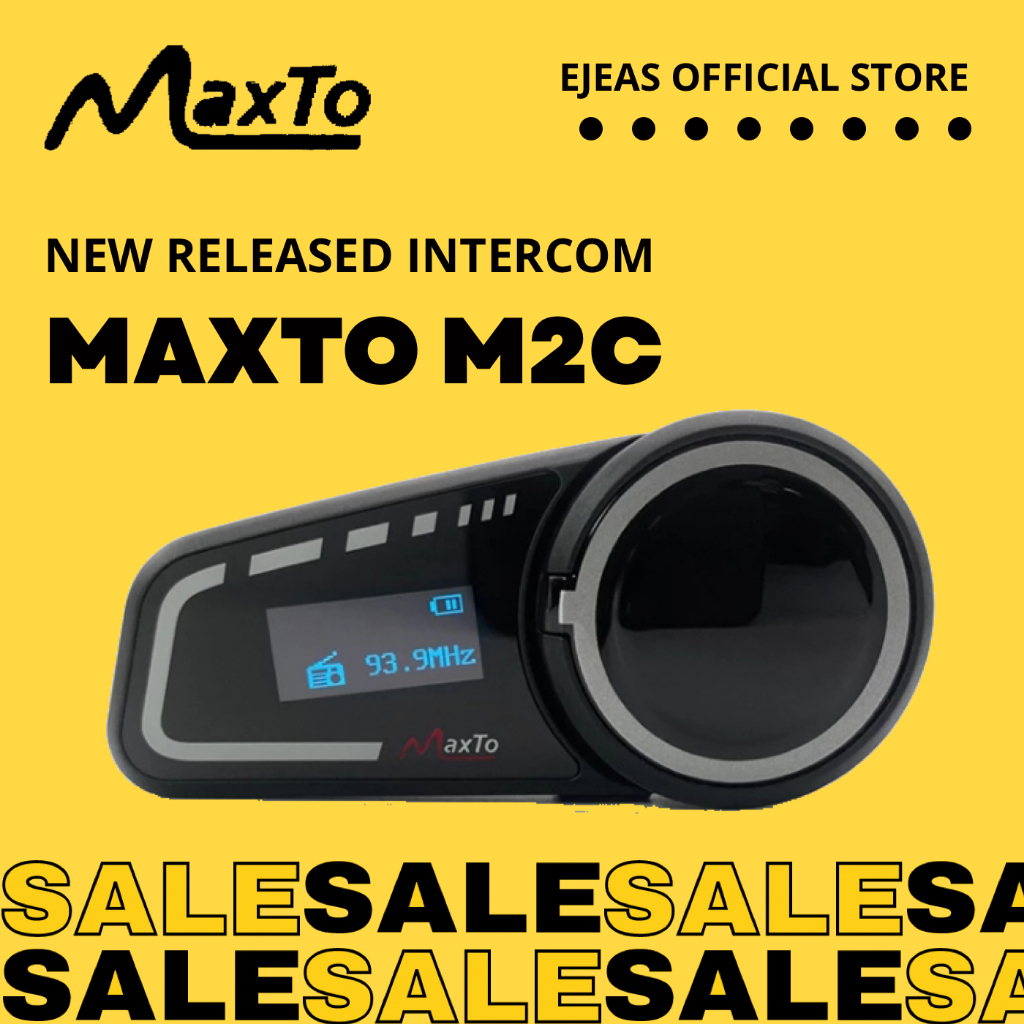 Jual [UNIT ONLY] Maxto M2C Bluetooth Radio Intercom Helm 6 Rider Alt M2 ...