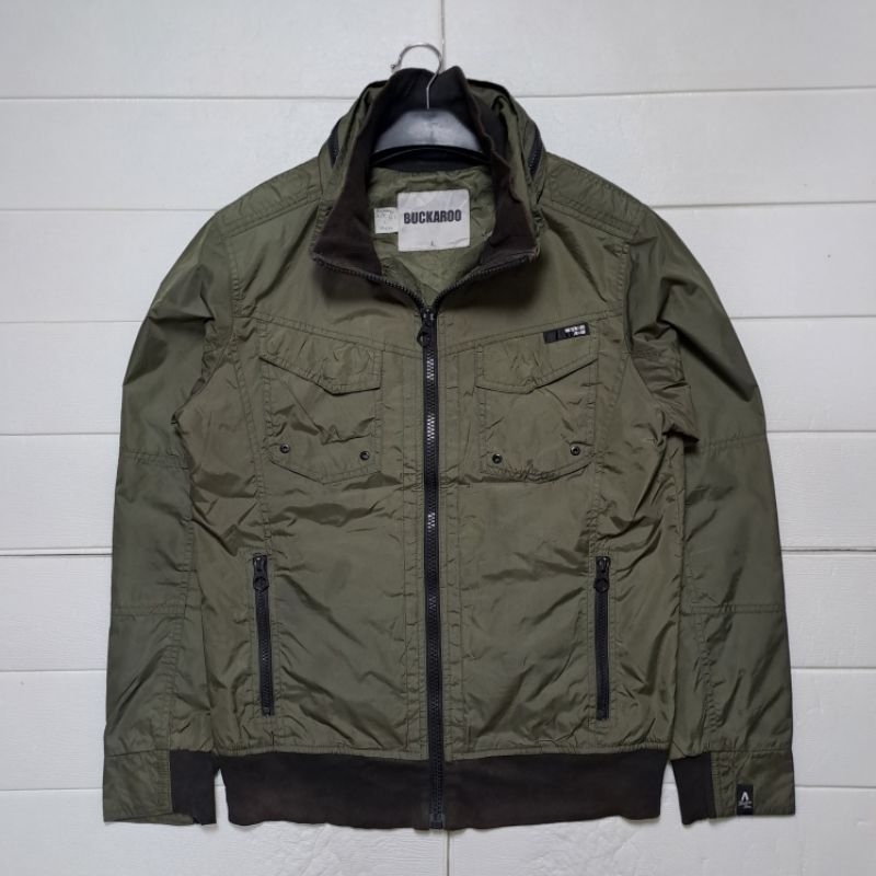 Jual JAKET BUCKAROO UTILITY ARMY GREEN JACKET L | Shopee Indonesia
