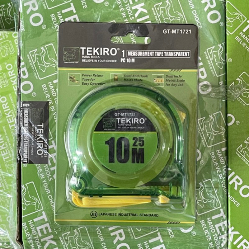 Jual Meteran 10 Meter Transparan Tekiro / Roll meter 10meter TEKIRO ...